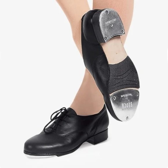 Bloch | Shoes | Bloch Womens Respect Black Leather Tap Dance Oxford ...